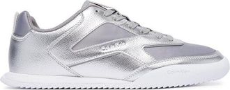 Calvin Klein Sneakers Low Pro Run Lace Stripe Met Lth HW0HW03272 Silberfarben