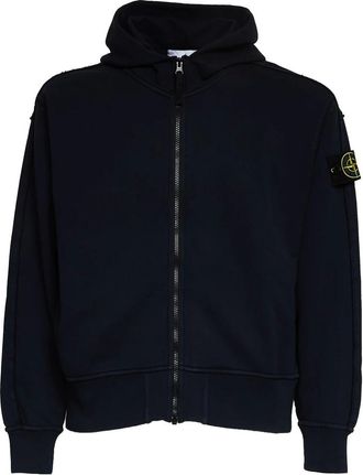 Stone Island Homme, Sweatshirts et sweats &agrave; capuche, Bleu, Taille: M Zip-throughs