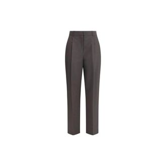 The Row Femme, Pantalons, Brun, Taille: 38 FR Pantalon Mikkela