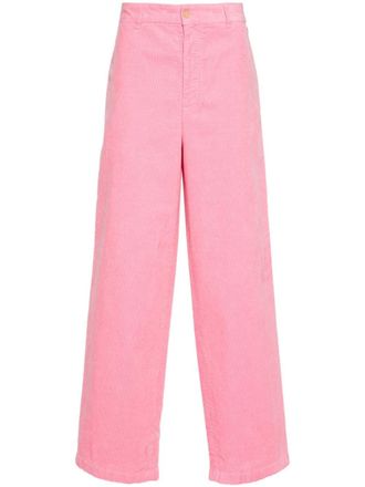 Acne Studios pantalon droit en velours c&ocirc;tel&eacute; - Rose
