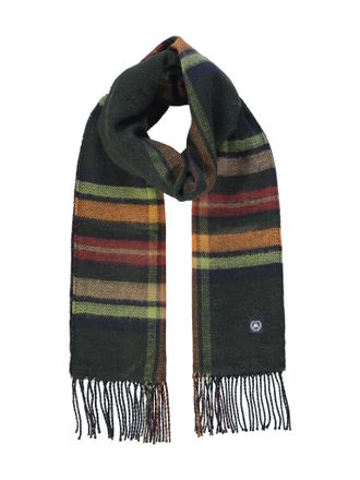 Lerros Herren Karo Schal mit Fransen