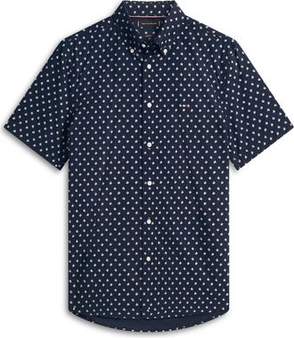 Tommy Hilfiger Kurzarmhemd THFlex aus Baumwolle mit Print, Regular Fit in