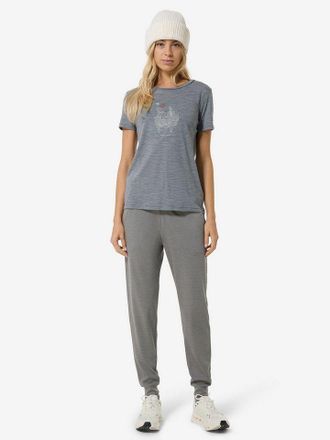 super.natural T-Shirt f&uuml;r Damen, Merino FLOWERHANDS Blumen Motiv, bunt, casual