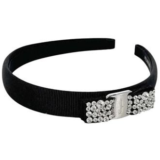 Ferragamo Pre-owned Haar-Accessoire aus Canvas - - Pre-owned - Damen - Schwarzk - ONE SIZE