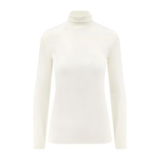Max Mara Femme, Pulls, Blanc, Taille: 40 FR Pull &agrave; col roul&eacute;