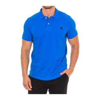 U.S.Polo Association Polo-Shirt mit kurzen &Auml;rmeln - - Tops - Herren - Blau - M