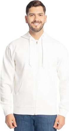 Fruit Of The Loom Eversoft Fleece Hoodies, Pullover & Full Zip, Moisture Wicking & Breathable, Sizes S-4x Chemise, Fermeture éclair intégrale-Blanc, XL Homme