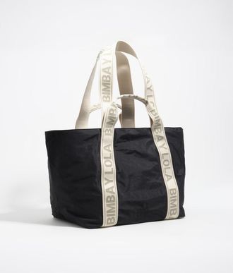 Bimba & Lola grand cabas en nylon couleur graphite-Gris