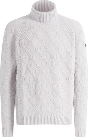 Roberto Ricci Design Runder Kragen Strickpullover aus Samt - - Knitwear - Herren - Wei&szlig; - L