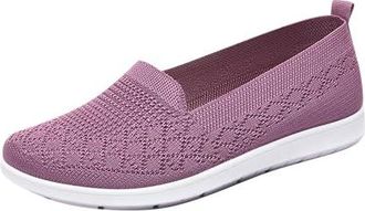 Generic Baskets &agrave; enfiler en maille pour femme - L&eacute;g&egrave;res et respirantes - Classiques - Confortables - Chaussures de course d&eacute;contract&eacute;es - Gym - Entra&icirc;nement 