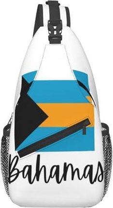 Generic Drapeau De La Fiert&eacute; Des Bahamas Sac Poitrine Multifonctionnel Sling Bag Antivol Sac &Agrave; Bandouli&egrave;re Pour Cyclisme Homme Shopping