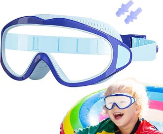 Generic Schwimmbrille f&uuml;r | Taucherbrille mit wasserdichten Ohrst&ouml;pseln - breite Sicht f&uuml;r Schwimmbad, See, Wassersport, Training, Tauchen und Schwimmen
