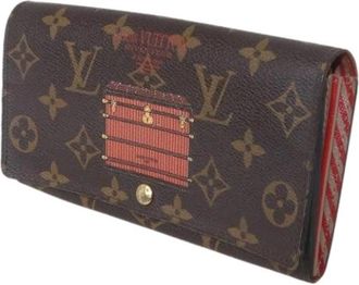 Louis Vuitton Portefeuille long (&agrave; deux volets) Pre-owned - Femme - Pre-owned - Brun - Taille: ONE Size