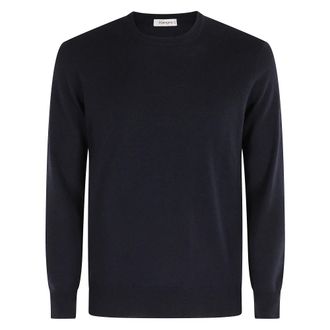 KANGRA Rundhals Pullover Asphalt Farbe Langarm - - Knitwear - Herren - Blau - 3XL