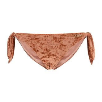 Chlo&eacute; Peach Stretch Velvet Bikini Slip - - Swimwear - Damen - Orange - M