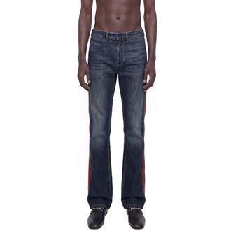 Gucci Flared 5 Pocket Jeans with Web