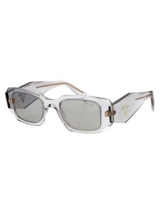 Prada 0PR Rectangular Acetate Sunglasses - Gray