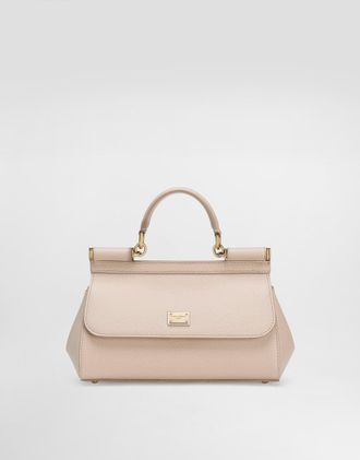 Dolce & Gabbana Handtasche Sicily Medium Aus Dauphine-kalbsleder - Frau Handtaschen Rosa Onesize
