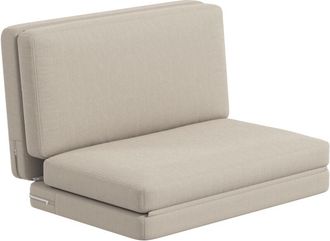 HOMCOM Bodensofa 3-in-1 Klappbar Schlafsofa Bodensessel mit Samtoptik, Gepolstert Sofabett bis 240 kg belastbar f&uuml;r Schlafzimmer, Wohnzimmer, Beige - Homcom