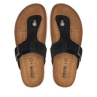 Geox Zehentrenner Geox U Sandal Ghita D U159VD 00032 C9999 Schwarz
