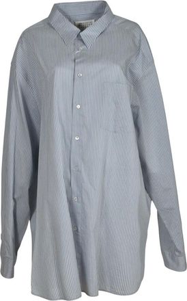 Maison Margiela Femme, Blouses et Chemises, Bleu, Taille: 40 FR Chemise &agrave; rayures