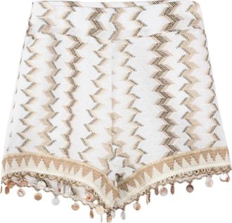 PHO Firenze Femme, Shorts, Blanc, Taille: 38 FR Short Shorts