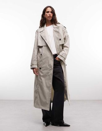 AllSaints Linnie - Trench-coat ceintur&eacute; - Beige clair-Neutre