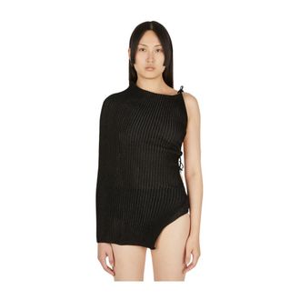 A. Roege Hove Modernes Baumwoll String Shrug - - Swimwear - Damen - Schwarzk - XS