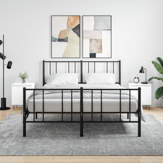 vidaXL Maison Exclusive Nachttische 2 Stk. Weiß 40x30x50 cm