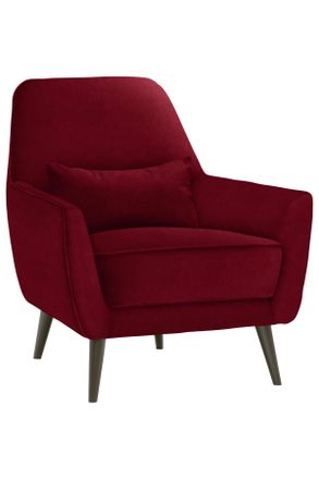 MID.YOU Mid.you Sessel, Rot, Textil, Uni, 77x86x80 cm, Made in EU, Wohnzimmer, Sessel, Polstersessel