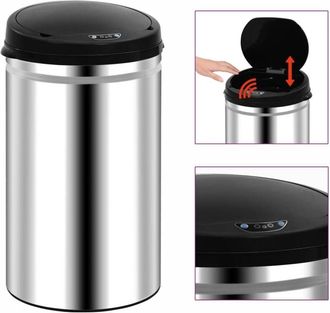 vidaXL Automatischer Sensor-M&uuml;lleimer 40 l Edelstahl - Vidaxl