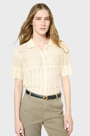 Gerard Darel Polo en crochet - JOLENE - Ecru