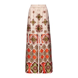 La DoubleJ Seiden Palazzo-Hose - - Trousers - Damen - Mehrfarbig - XL