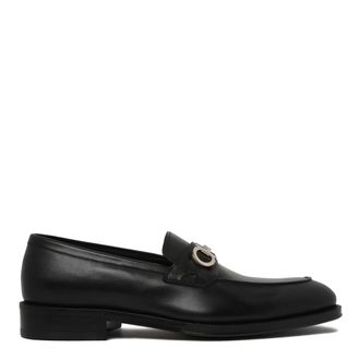 Ferragamo Lederslipper - - Shoes - Herren - Schwarzk - 40 EU
