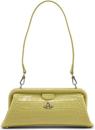 Vivienne Westwood Sac port&eacute; &eacute;paule peau de crocodile en cuir