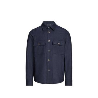 Jacob Cohen Chemise col classique en laine vierge m&eacute;lang&eacute;e