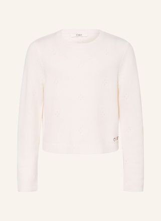 Chlo&eacute; Pullover Mit Cashmere weiss