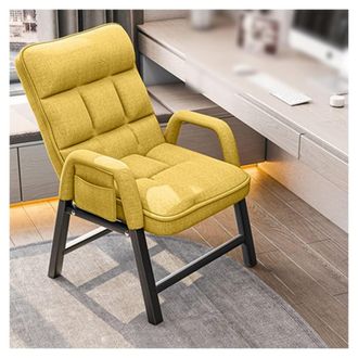 Generic CPYGMXI Stuhl gepolsterte Einzelstahlrahmen Freizeitsofa Stuhl mit Armlehnen und zwei Seitentaschen - fauler Stuhl Innenr&auml;ume f&uuml;r Wohnzimmer, Schlafzi