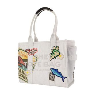 Marc Jacobs Womens The Large Tote Shoulder Bag - Marc Jacobs Cotton Multicolor Shoulder-Hobo-Bags