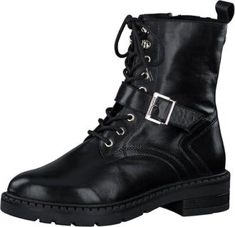 Marco Tozzi Bottines à Lacets pour Femme 2-25234-43 Botte mi-Mollet, Noir, 40 EU