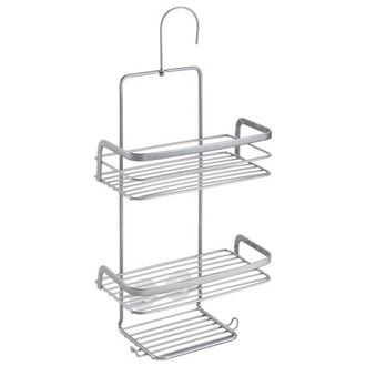 Metaltex Dusch Ablage 3-Etg. f&uuml;r Brausestange Origin LUXY, Duschenboy mit Haken