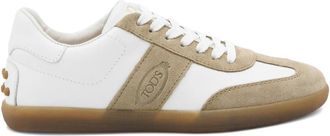 Tod's Tabs lace-up panelled sneakers - Wei&szlig;
