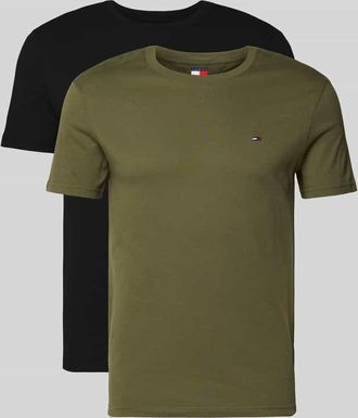 Tommy Jeans Slim Fit T-Shirt aus reiner Baumwolle im 2er-Pack