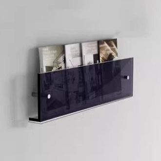 Generic Snackregale,Wandmontiertes Zeitschriftenregal aus transparentem Acryl,2- oder 3-st&ouml;ckiger Prospektst&auml;nder f&uuml;r B&uuml;ro,Kirche,Wartezimmer,Caf&eacute;,40,50,60,70