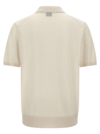 HUGO BOSS Extra-Fine Merino Wool Polo Shirt - Cream