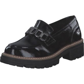Mustang Jeans Mustang Damen 1437-401 Mokassin, schwarz (Lack), 40 EU