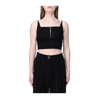 A|X Armani Exchange Top court en jersey stretch - Femme - Tops - Noir - Taille: 40 FR