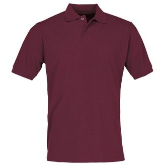 Russell Athletic Europe: Robustes Poloshirt bis 6XL R-599M-0, Gr&ouml;&szlig;e:2XL;Farbe:Burgundy