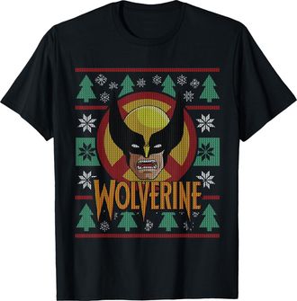 MARVEL X-Men Wolverine Holiday Sweater T-Shirt