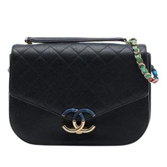 Chanel Pre-owned Vintage Quilted Caviar Leather Satchel - - Pre-owned - Damen - Schwarzk - ONE SIZE